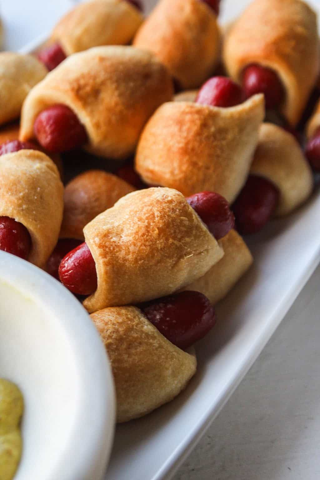 Crescent Roll Mini Hot Dogs - Nomaste Hungry
