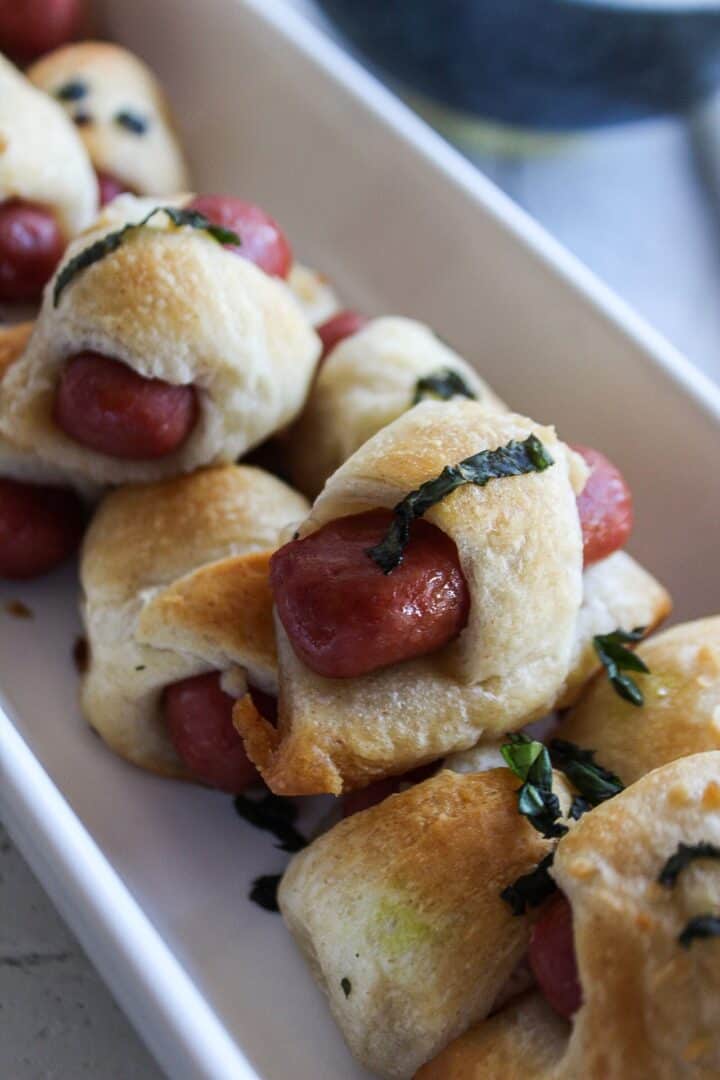 Crescent Roll Mini Hot Dogs - Nomaste Hungry