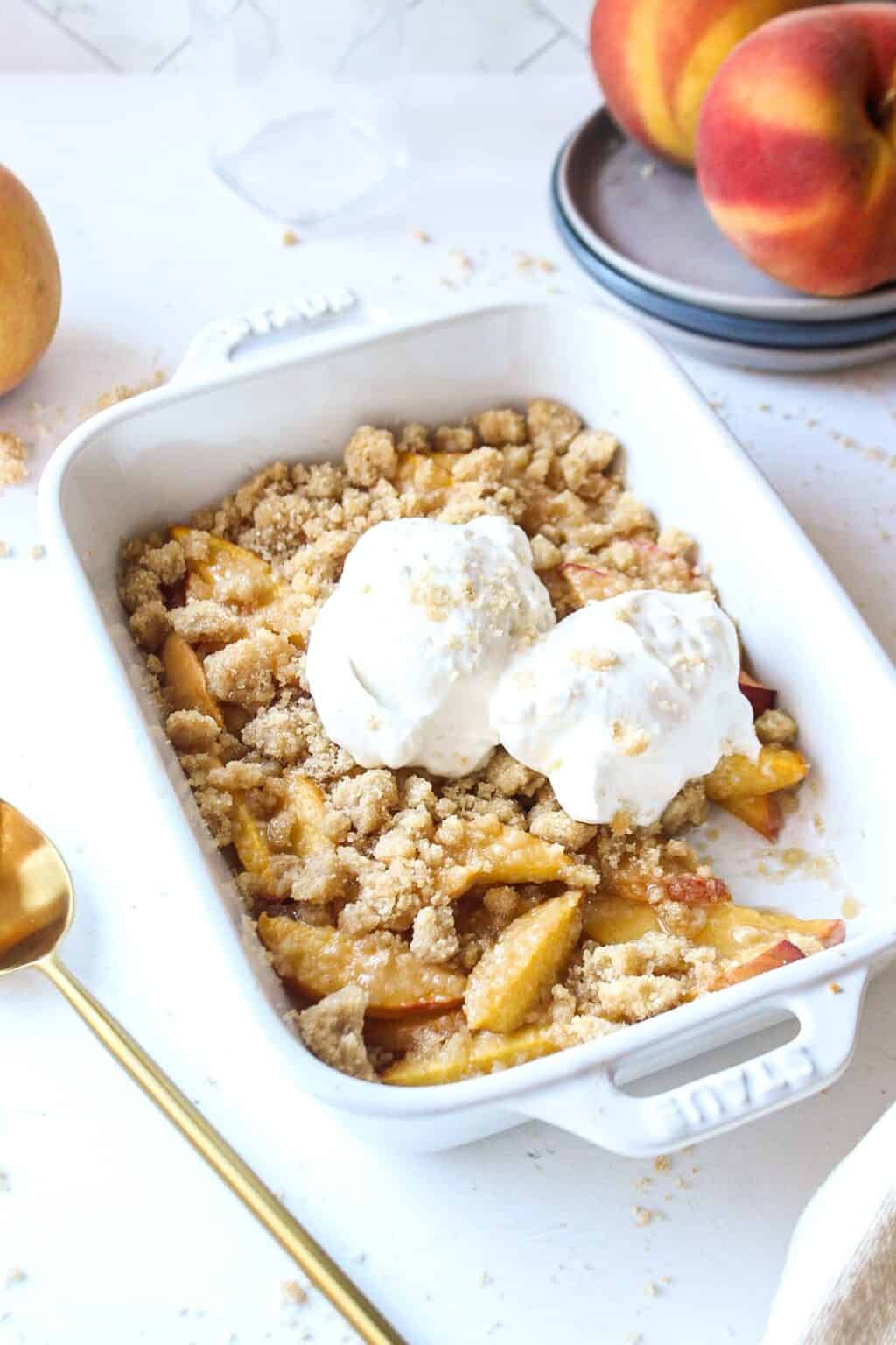 How to Make Stone (or Any Fruit) Crumble Recipe - Nomaste Hungry