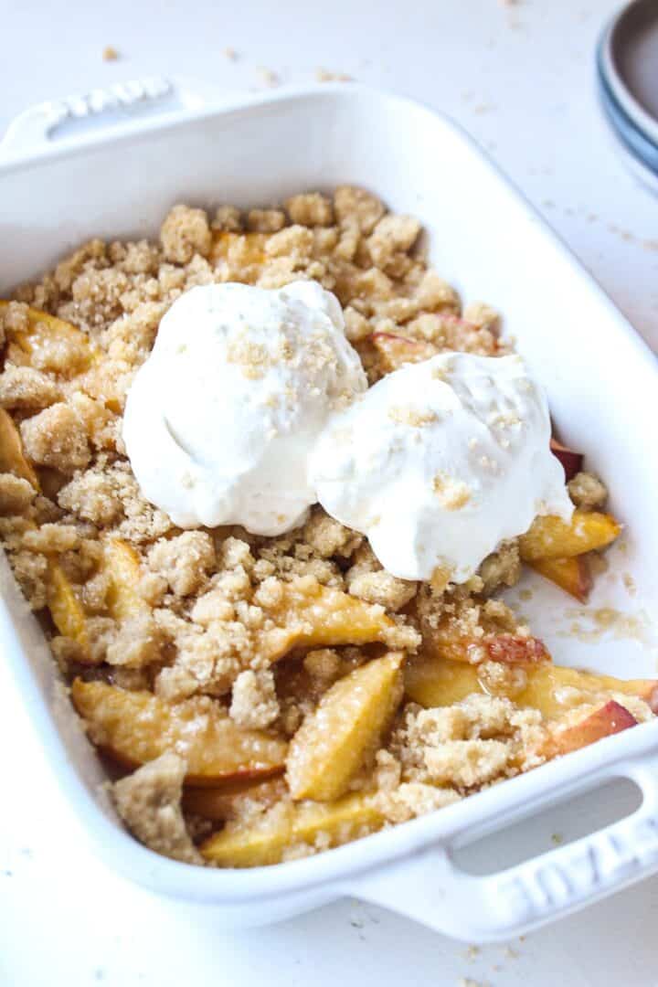 How to Make Stone (or Any Fruit) Crumble Recipe - Nomaste Hungry