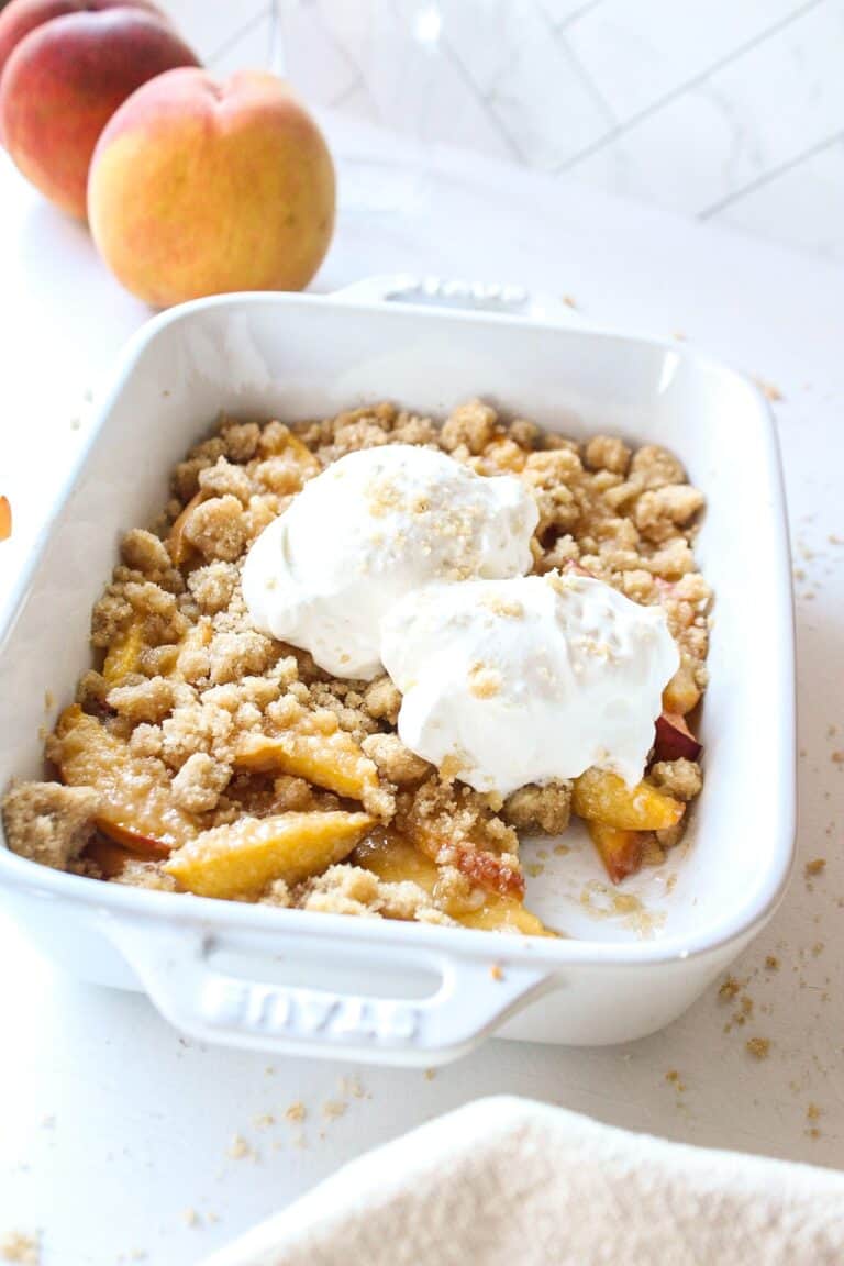 How to Make Stone (or Any Fruit) Crumble Recipe - Nomaste Hungry