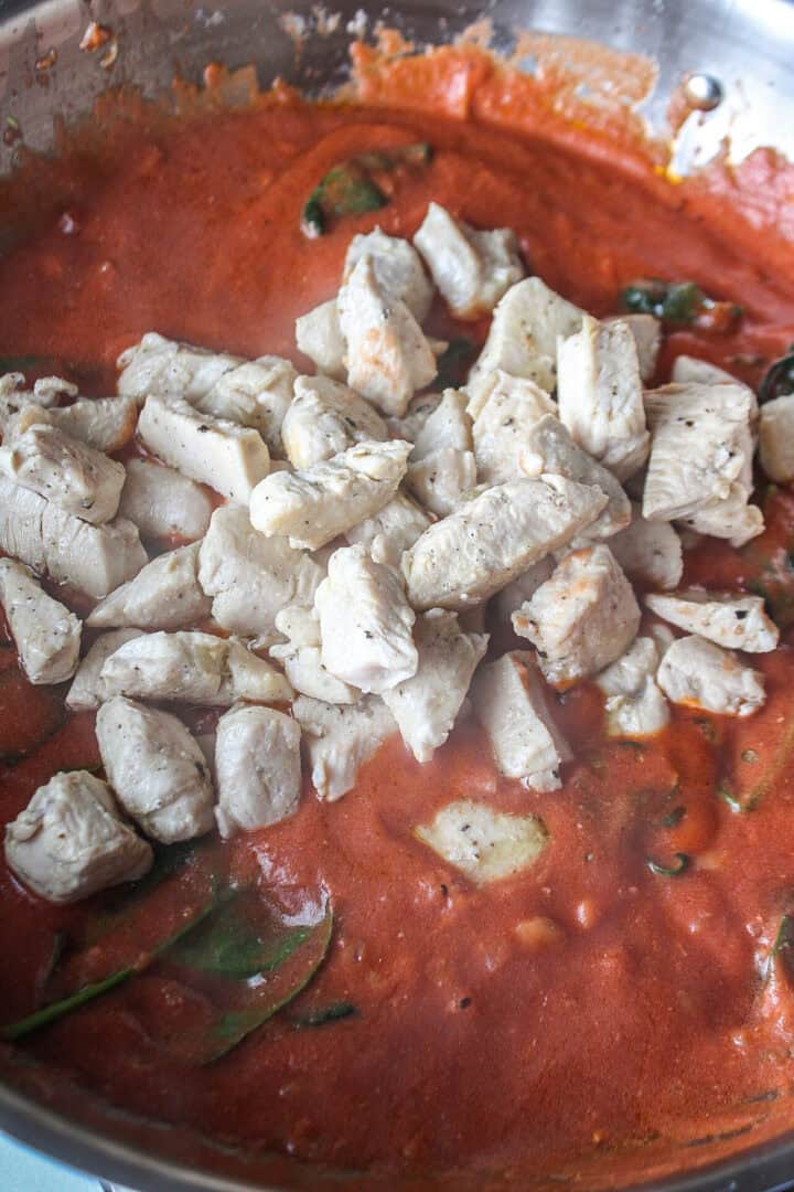 Classic Rigatoni Fiorentina Recipe (Creamy Chicken Florentine Pasta ...