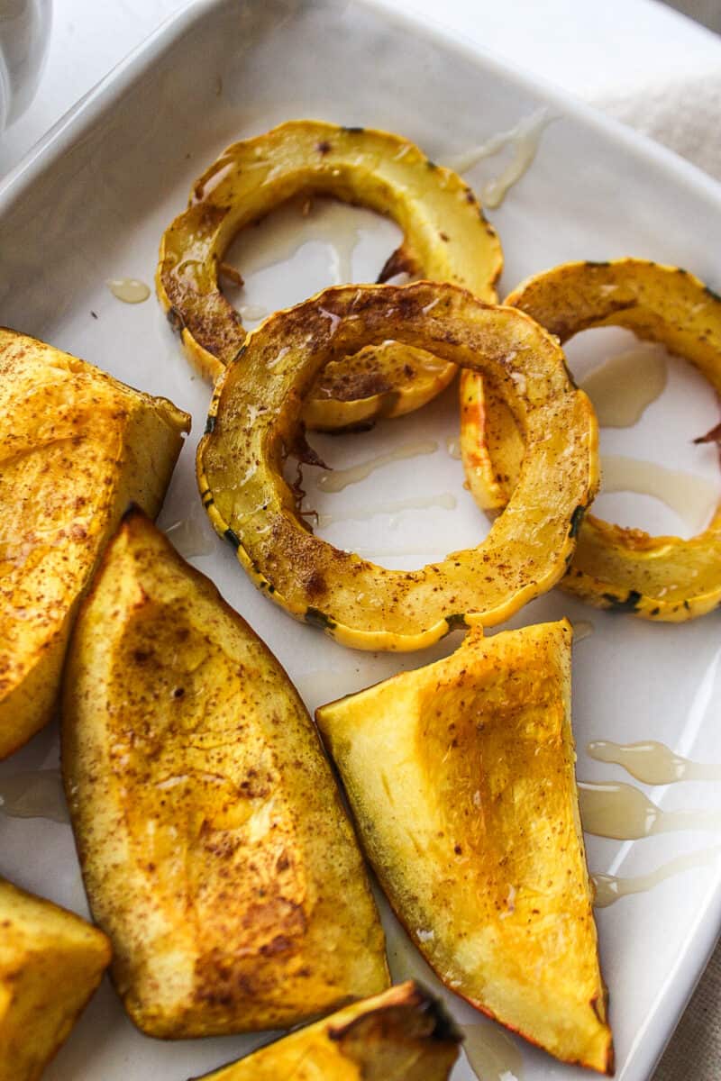 Oven Roasted Acorn and Delicata Squash - Nomaste Hungry
