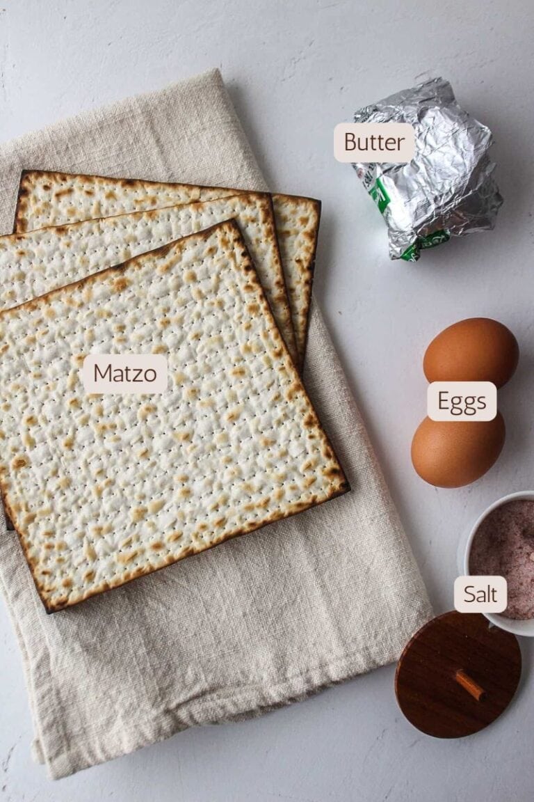 Savory Matzo Brei (Egg Fried Matzo) - Nomaste Hungry